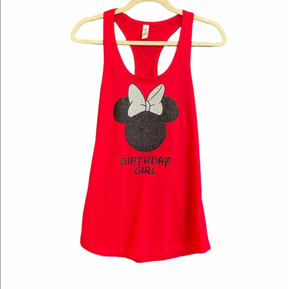 Tops | Disney Inspired Minnie Mouse Womens Birthday Girl Tank Top ...
